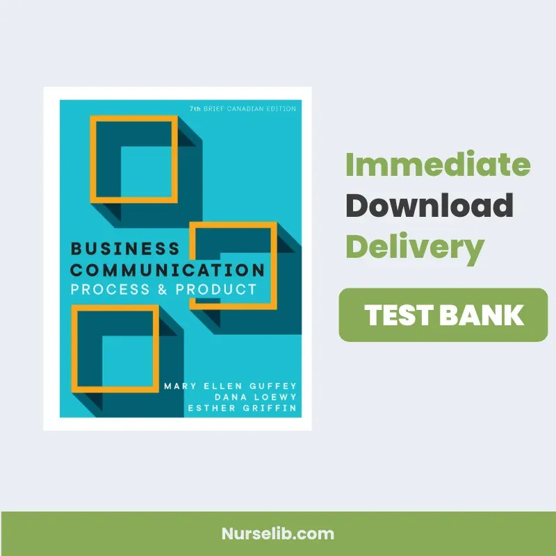 Business Communication Process And Product Test Bank, Brief Edition ...