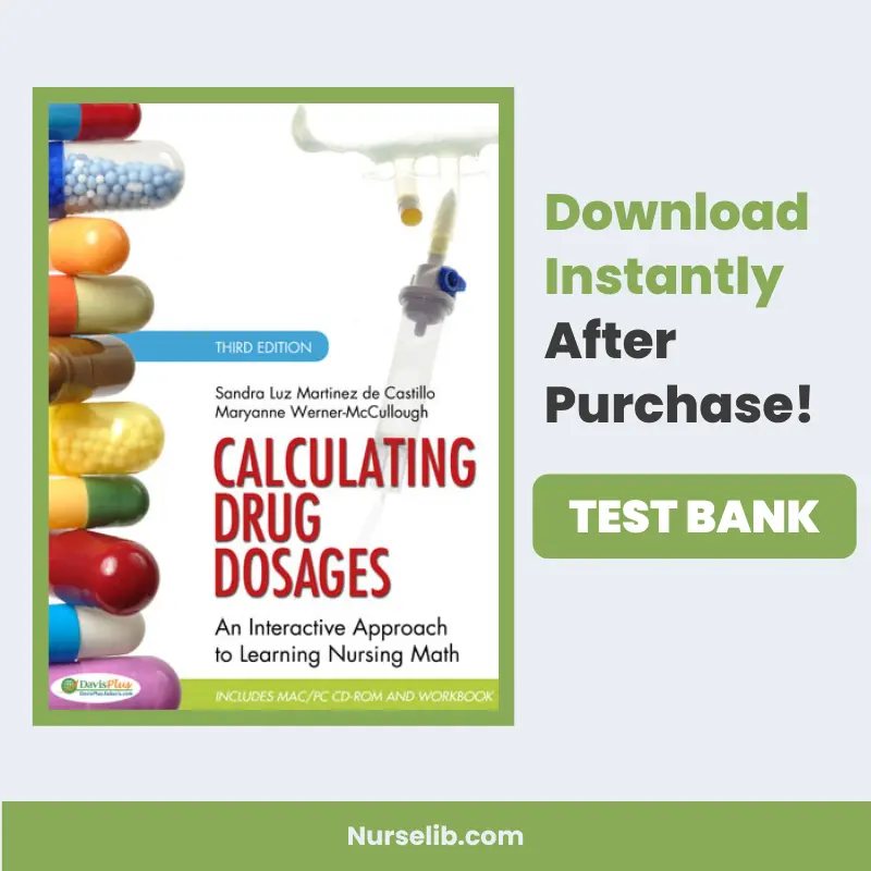 Calculating Drug Dosages Test Bank A Patient-Safe Approach To Nursing ...