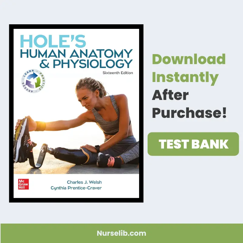 Hole's Human Anatomy Physiology 16th Edition Test Bank & Amp By Charles ...