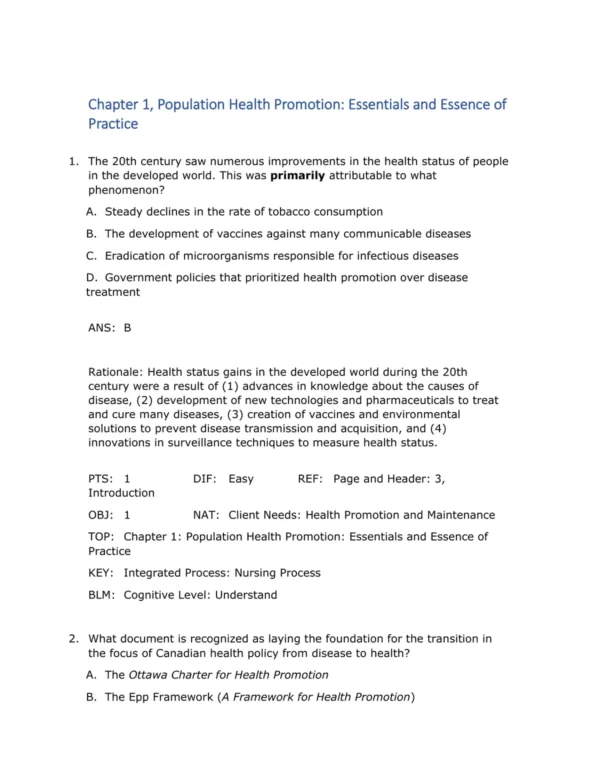 Test Bank For Canadian Community As Partner Fifth Edition Ardene Vollman